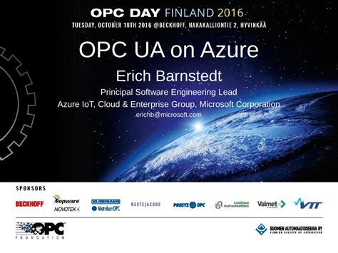 Pdf Opc Ua On Azure Automaatioseura · Opc Ua On Azure Device Connectivity And Management