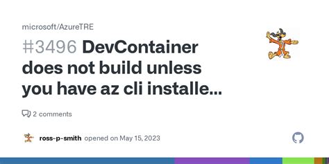 Devcontainer Does Not Build Unless You Have Az Cli Installed On Your