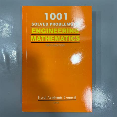 1001 Solved Problems Engineering Mathematics Hobbies And Toys Books And Magazines Textbooks On