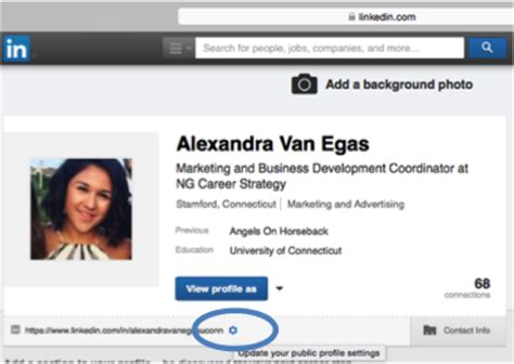 how to create a custom linkedin url ng career strategy