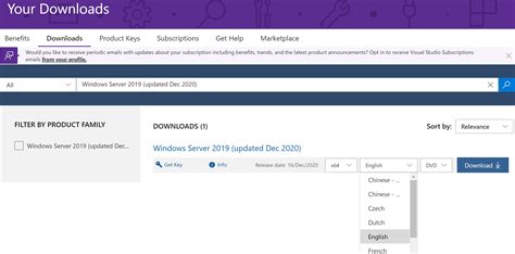 Msdn Visual Studio Subscriber Downloads How To Select Us English
