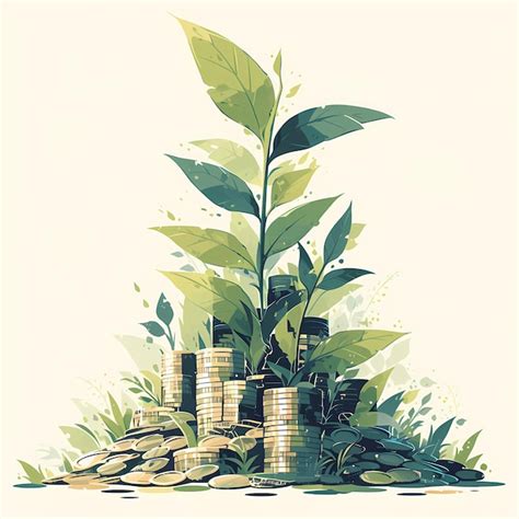 Premium Photo Money And Growth Illustrative Vector Art