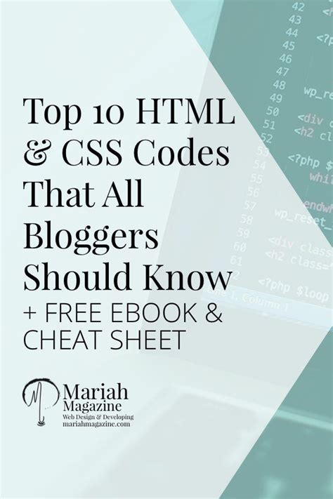 Top 10 Html Codes That All Bloggers Should Know Blogging Basics Coding Blog Strategy