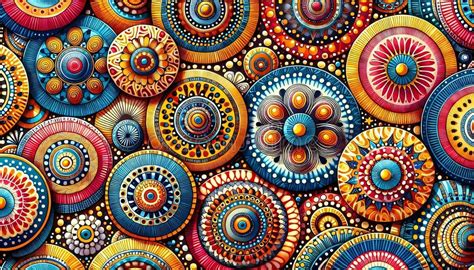 Ai Generated Vibrant Abstract Circular Patterns In Vivid Colors Stock Image Image Of Wallpaper