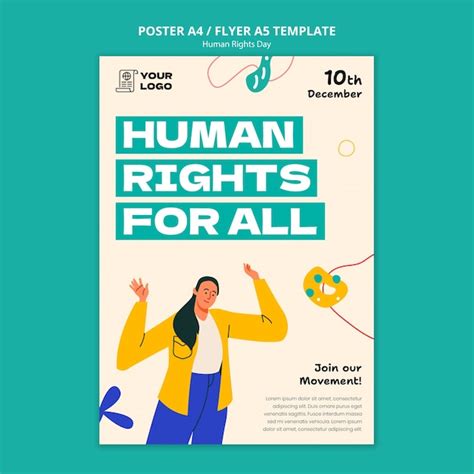 Human Rights Poster Template Free Vectors And Psds To Download
