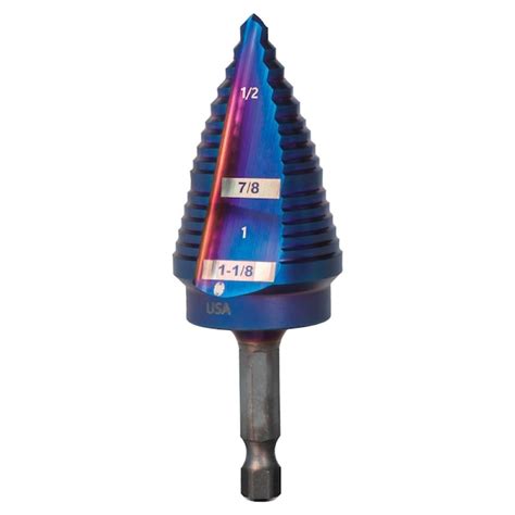 Spyder Mach Blue 14 In 16 Step Drill Bit 316 In To 1 18 In 19023 At