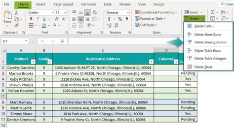 Tables In Excel How To Make Create Customize Delete