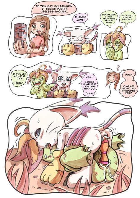 Rule 34 Animal Genitalia Brown Hair Comic Dialogue Digimon Doujinshi