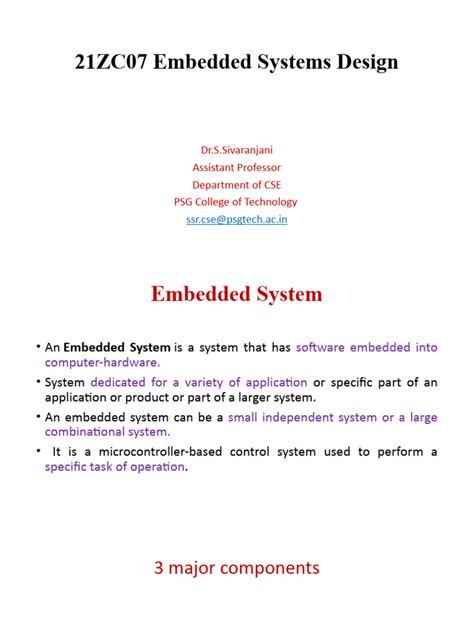 embedded co1 pdf embedded system microcontroller