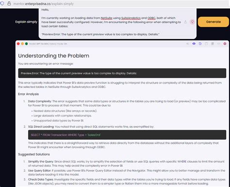 Error Message Loading Data From Netsuite Power Bi Enterprise Dna Forum