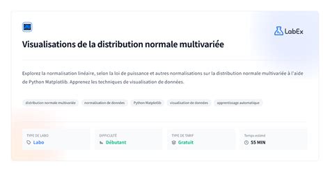 Normalisation De La Distribution Normale Multivariée Python