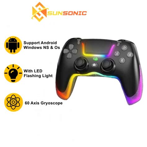 Bsp P07 Rgb Colorful Light Bluetooth Wireless Gaming Controller Shopee Philippines