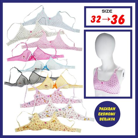 Bra Budak Perempuan Warna Masa Pembangunan Gadis Budak Perempuan Cotton Spandex Junior Girls