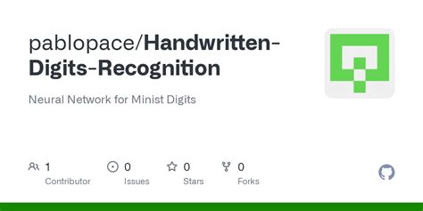 Github Pablopacehandwritten Digits Recognition Neural Network For