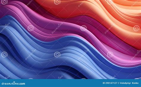 A Vibrant Abstract Background With Fluid And Dynamic Wave Patterns Generative Ai Stock Image