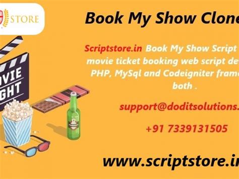 book myshow clone script website scripts jiscript