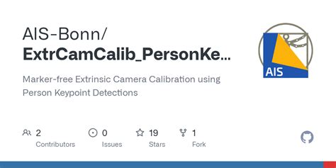 github ais bonn extrcamcalib personkeypoints marker free extrinsic