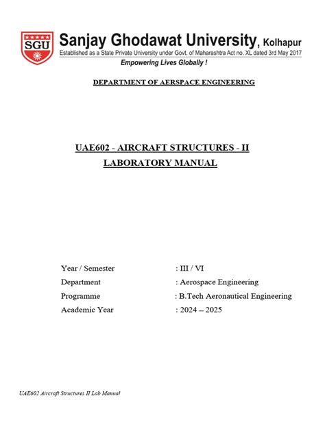 Aircraft Structures 2 Lab Manual Pdf Buckling Beam Structure