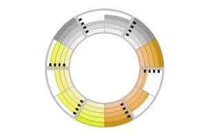 JavaScript Pie Chart With Radial Scale JS Chart Tips