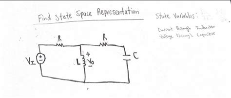 Solved Find The State Space Representation Of The Circuit