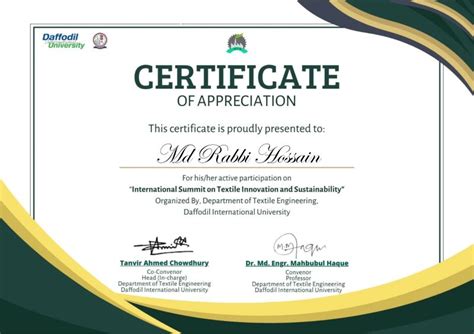 Md Rabbi Hossain On Linkedin International Summit On Textile Innovation And Sustainability