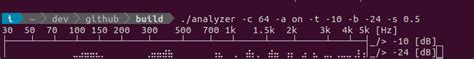 Github Agehama Minimal Spectrum Analyzer A Tiny Embeddable Command Line Sound Visualizer