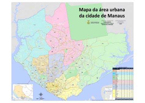 Mapa Área Urbana Da Cidade De Manaus Pdf