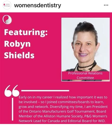 Robyn Shields On Linkedin Proud To Be Featured By Women In Dentistry