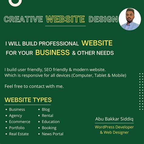 Abu Bakkar Siddiq On Linkedin Webdesign Websitedesign