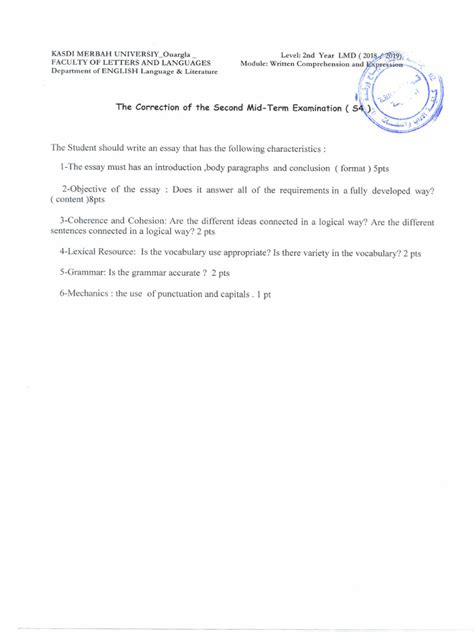 Written Comprehension Expression Pdf
