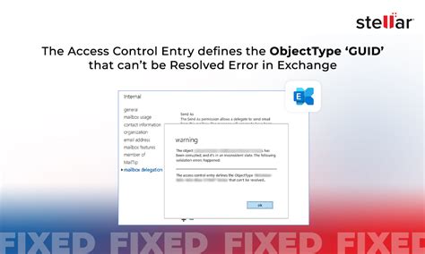 Solved Exchange ObjectType GUID Error