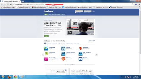 Install Facebook Timeline App