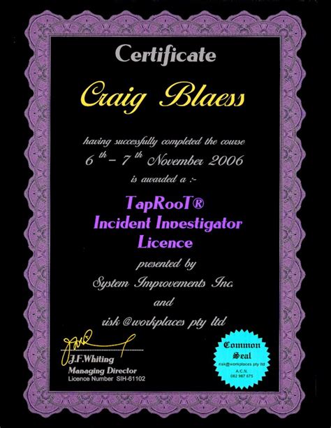 PDF Certificate Taproot Incicdent Investigator License DOKUMEN TIPS