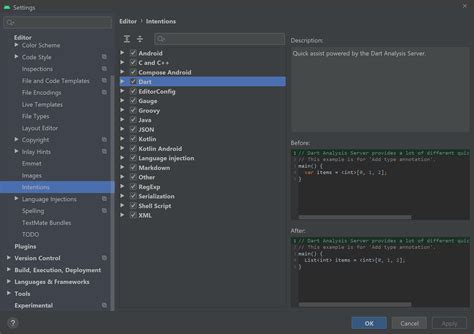Android Studio Editor IntelliJ Intention Context Actions Alt Enter