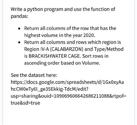 Solved Write A Python Program And Use The Function Of Chegg