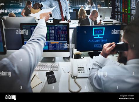 Algorithmus Daten Diagramm Verfahrenskonzept Codierung Stockfotografie