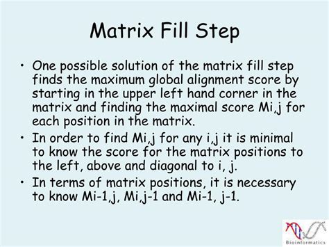Ppt Global Sequence Alignment By Dynamic Programming Powerpoint