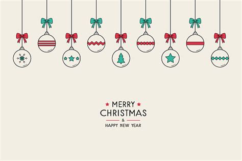 장식이 있는 크리스마스 배경입니다 텍스트와 함께 크리스마스 공을 매달아 라 벡터 갈란드 장식품에 대한 스톡 벡터 아트 및 기타 이미지 갈란드 장식품 개념 계절