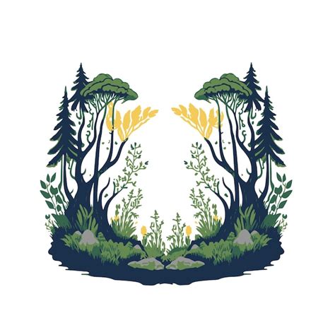 Premium Vector Forest Nature Vector Design