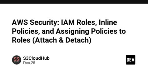 Aws Security Iam Roles Inline Policies And Assigning Policies To