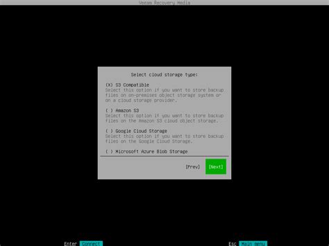 Object Storage Repository Settings Veeam Agent For Linux User Guide