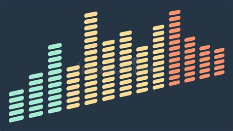 Digital Sound Equalizer Bars Audio And Music Technology Vector Design Generative Ai Stock