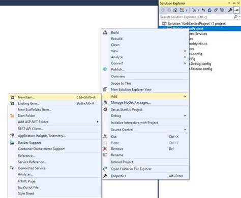 How To Create A Web Service Project In NET Using Visual Studio