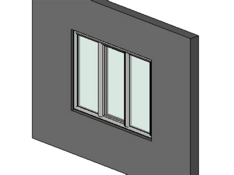 Revit 3d Window In Rfa Cad Library