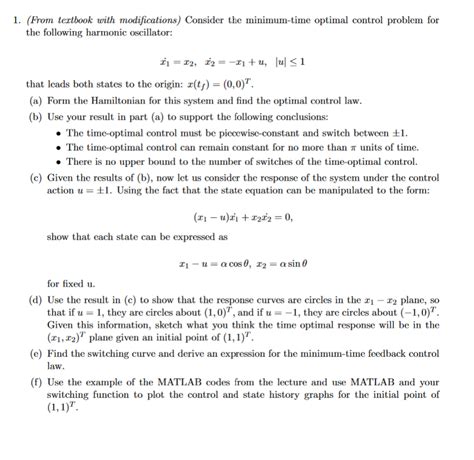 solved 1 from textbook with modifications consider the