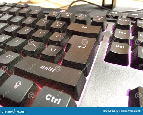 aesthetic keyboard focus on enter key stock image image of font