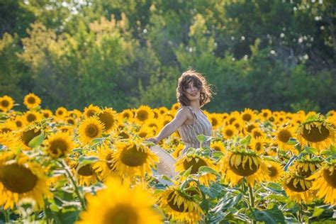 Фото в подсолнухах