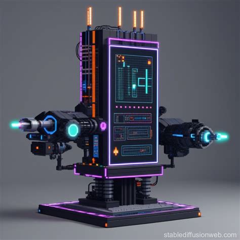 Electro Pneumatic Mechatronic Sorting System Stable Diffusion Online