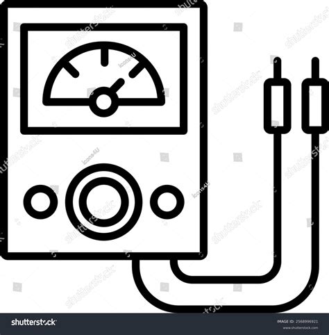 Voltmeter Icon Symbol Art Sign Stock Vector Royalty Free 2568996921 Shutterstock