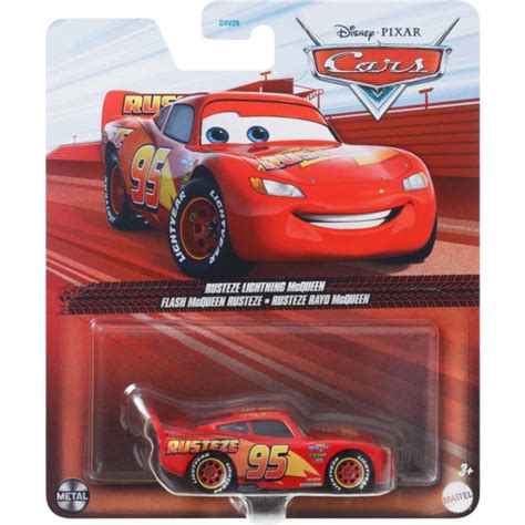 Cars 2006 Rusteze Lightning Mcqueen 155th Scale Die Cast Vehicle